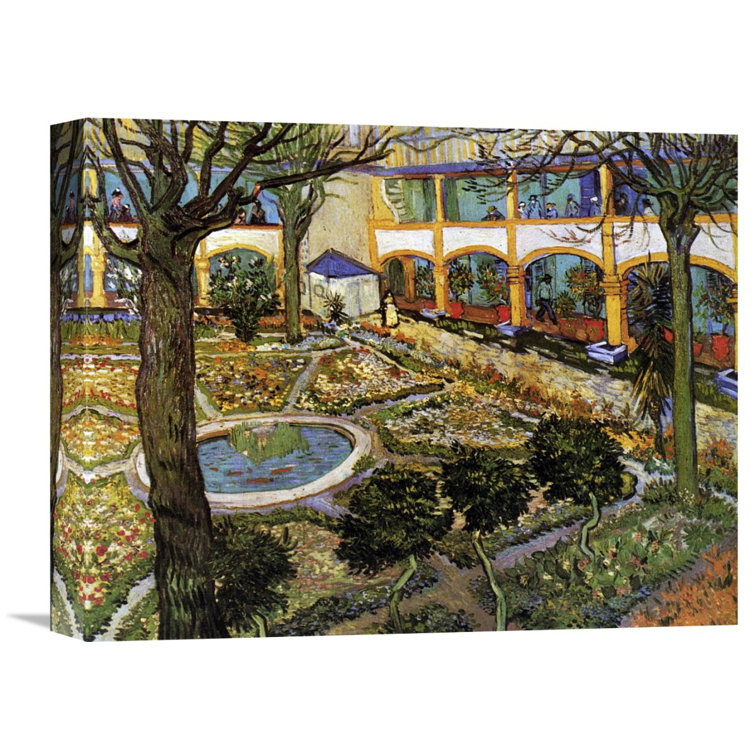 Vault W Artwork Courtyard Hospital Arles On Canvas by Vincent Van Gogh ... Vault W Artwork Courtyard Hospital Arles On Canvas by Vincent Van Gogh ...